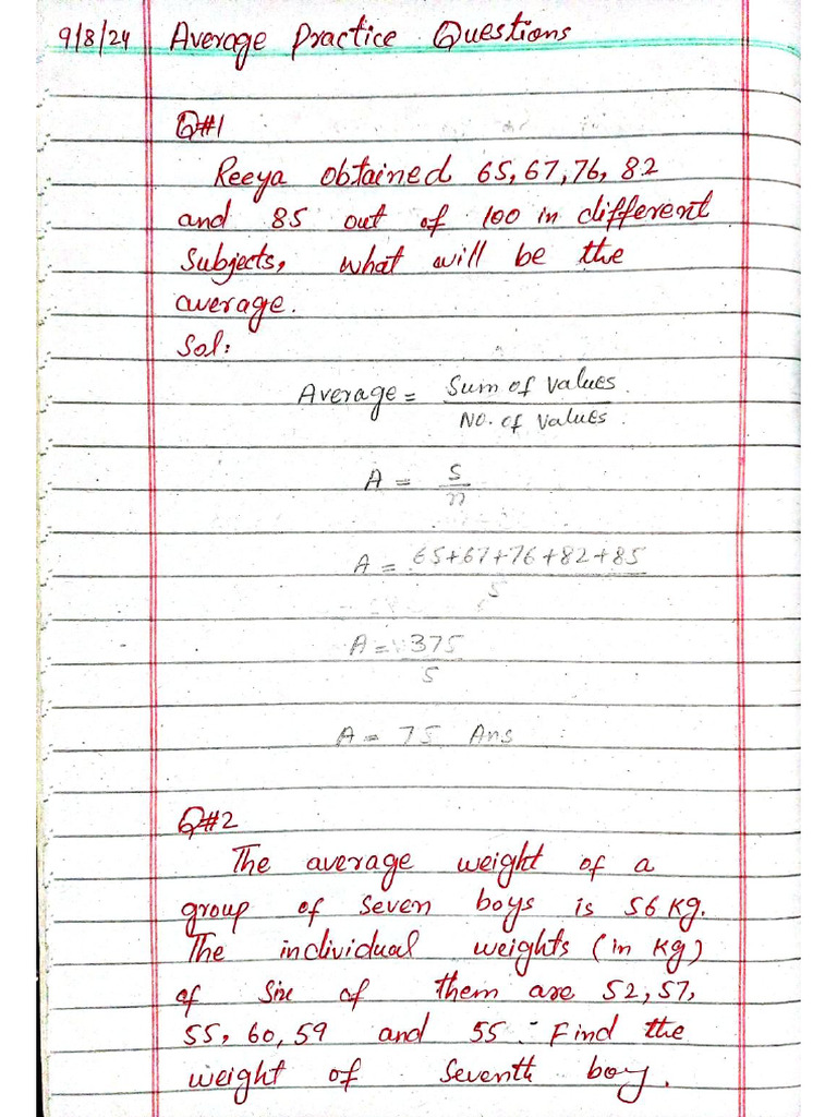 Average Practice | PDF