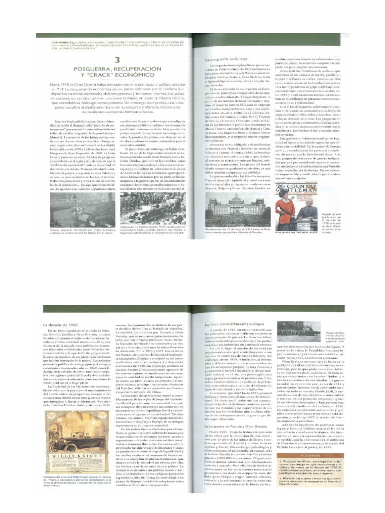 Pos Guerra y Crack Economico | PDF