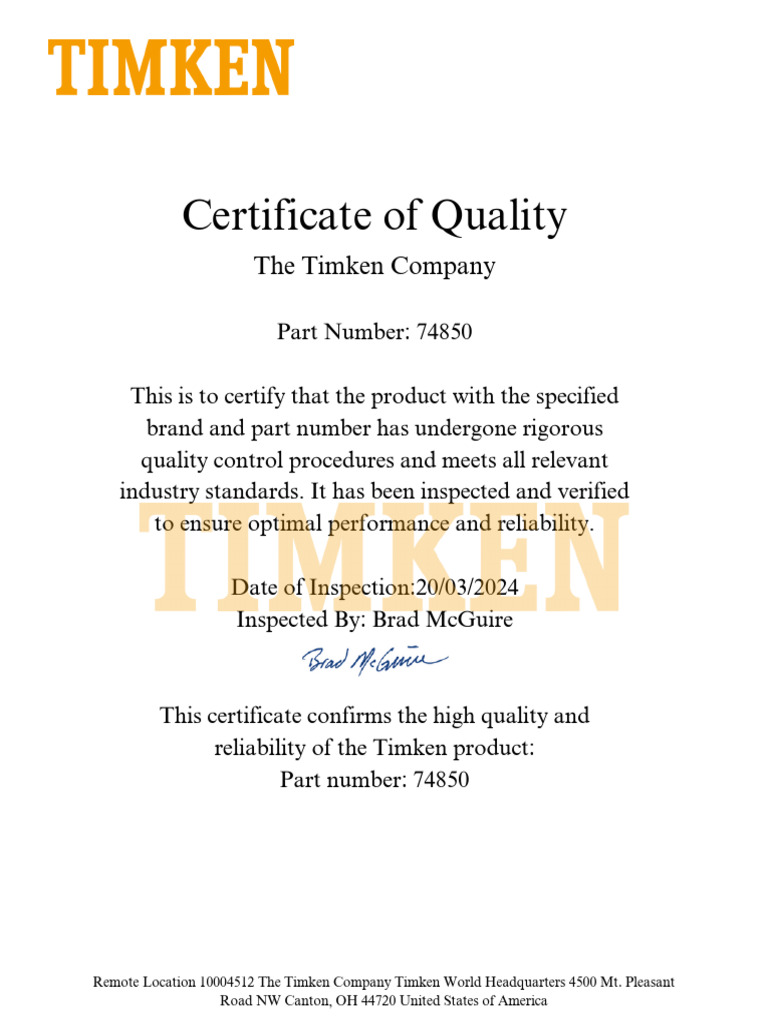Quality Assurance for Part 74850 | PDF | Finance & Money Management