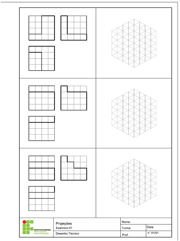 Isométrica Exercicios | PDF