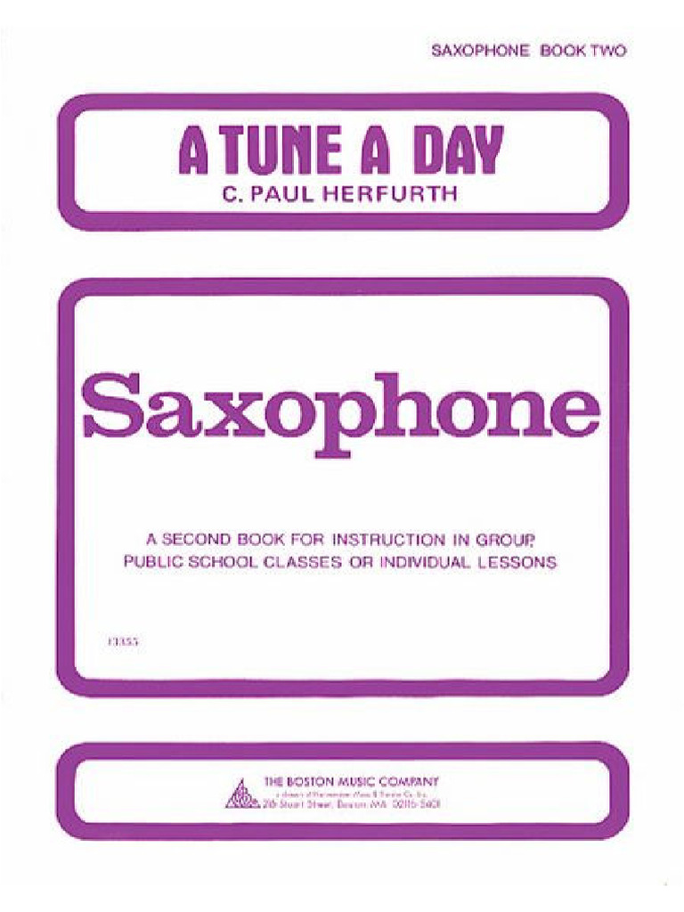 A Tune A Day Saxophone 2 | PDF