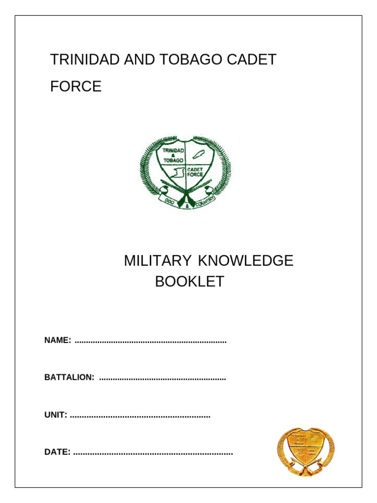 Military Knowledge Booklet | PDF