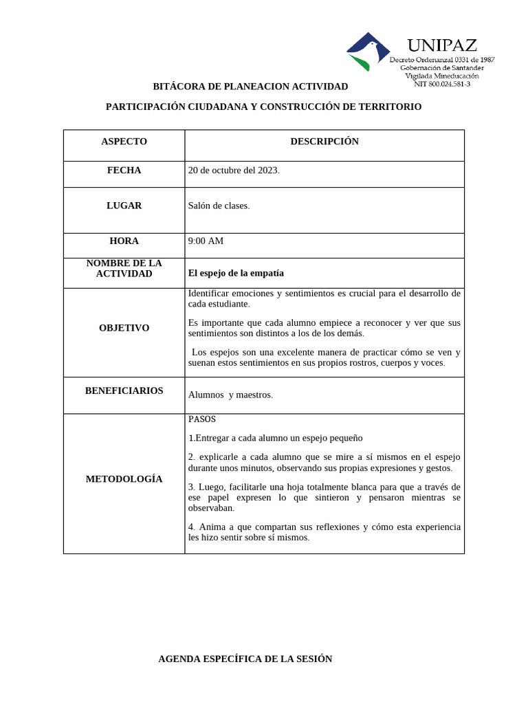 Actividad de reflexion | PDF