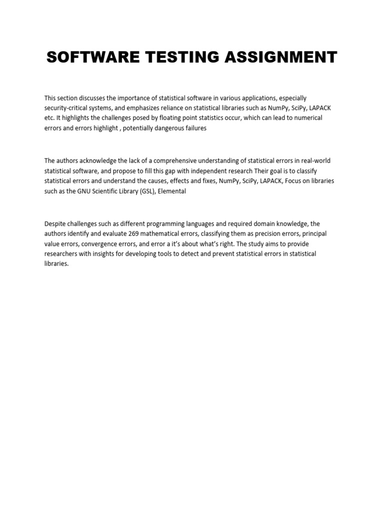 Software Testing Assignment 1-1 | PDF Software Testing Assignment 1-1 | PDF