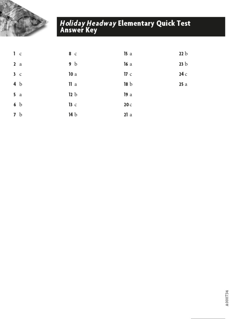 Elem QT Answer Key | PDF