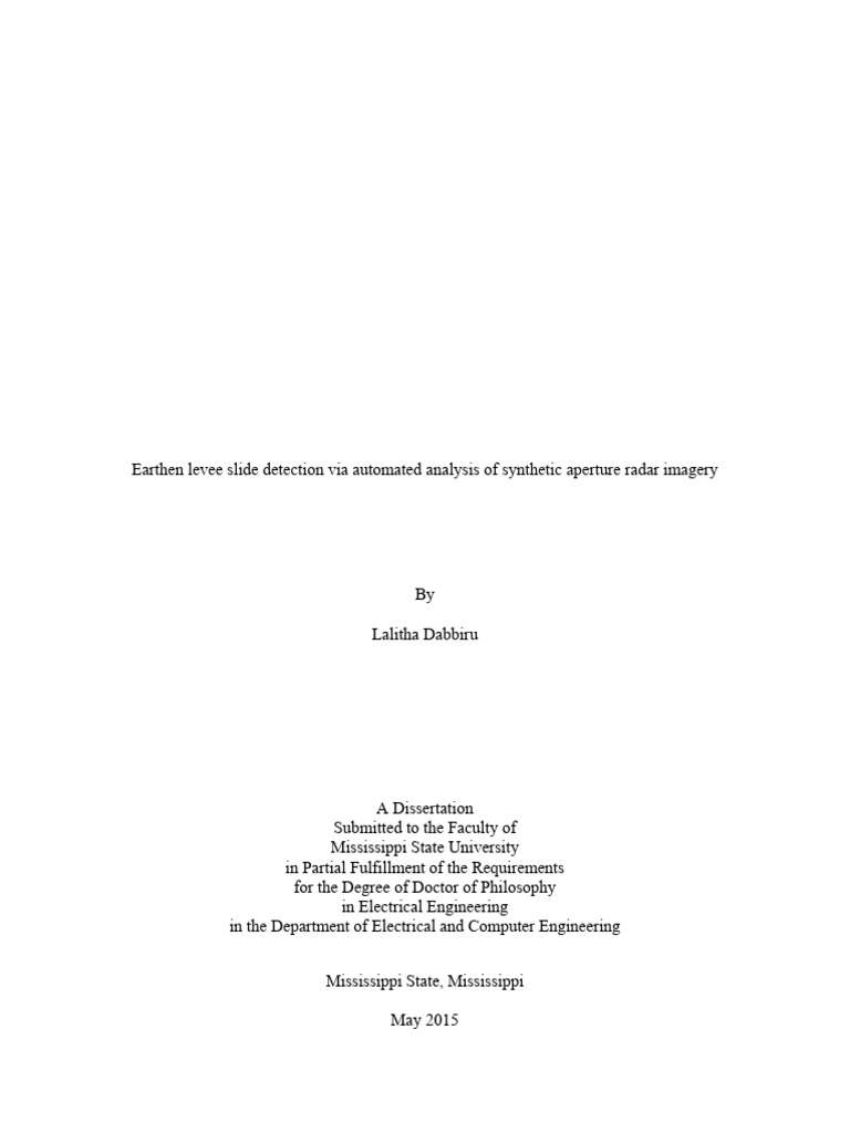 Earthen Levee Slide Detection | PDF