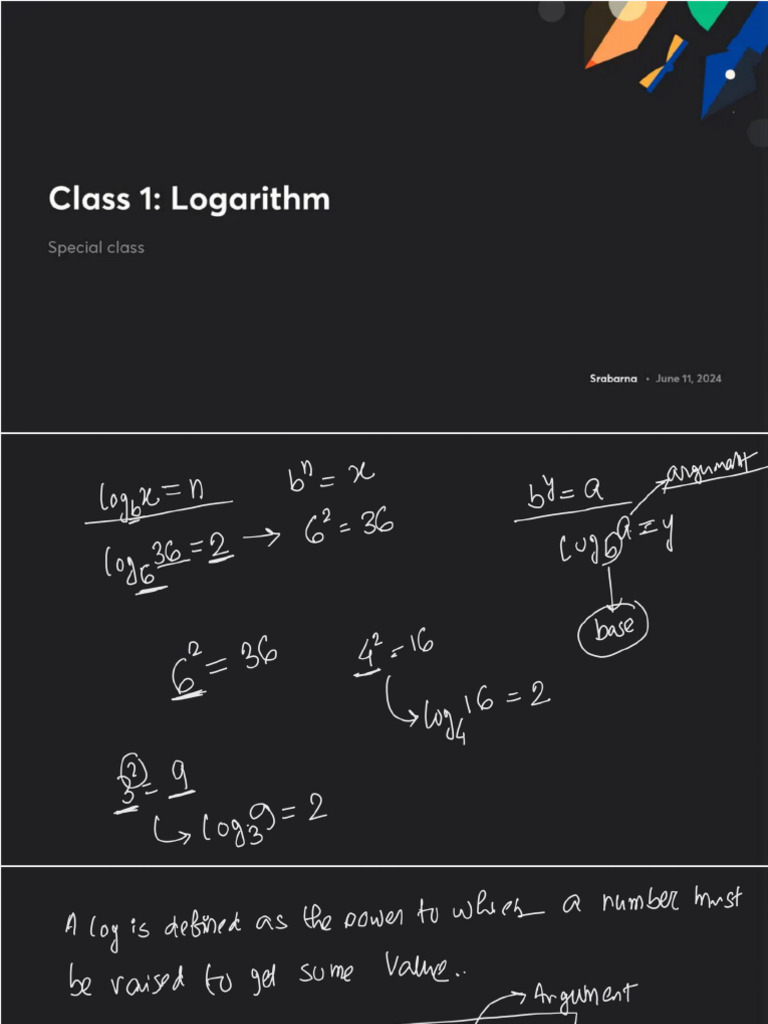 Class_1_Logarithm_with_anno | PDF
