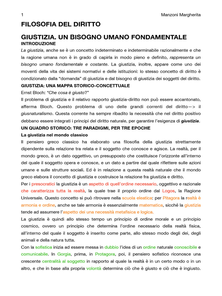 Filosofia Del Diritto | PDF