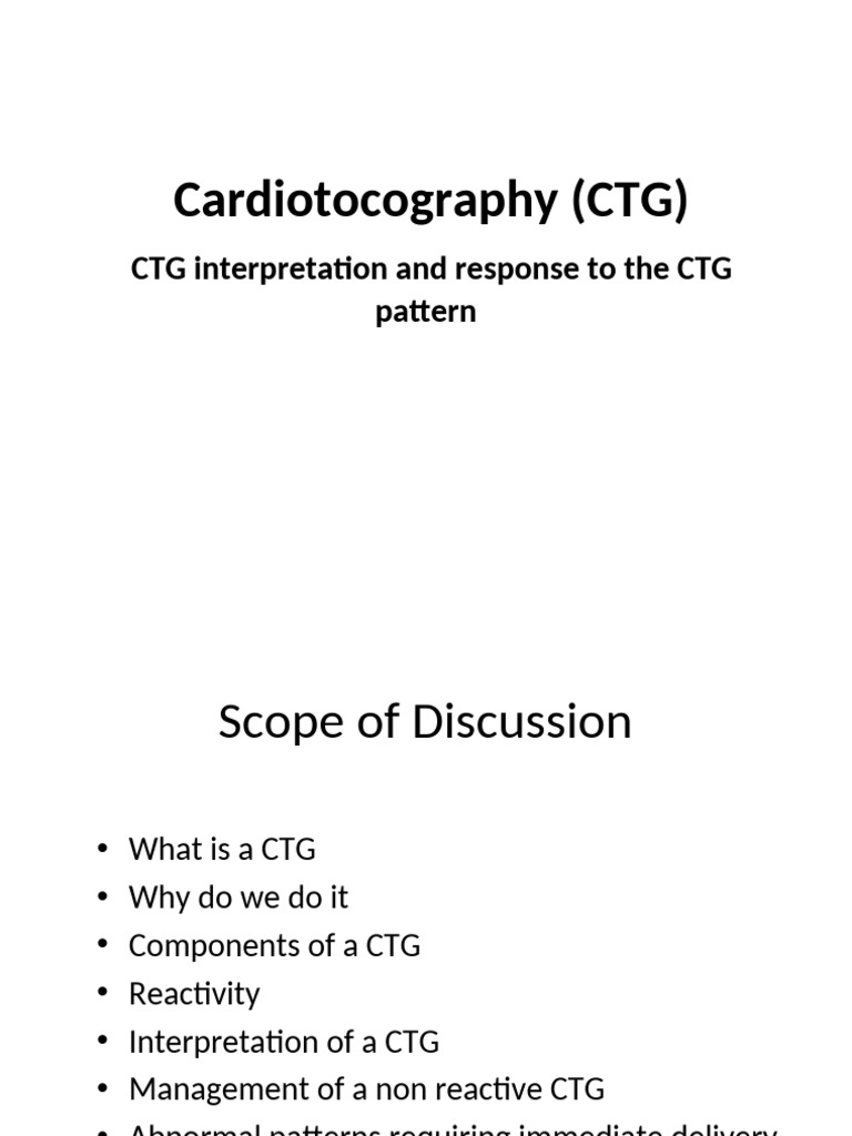 CTG For OBGY | PDF | Childbirth | Science & Mathematics