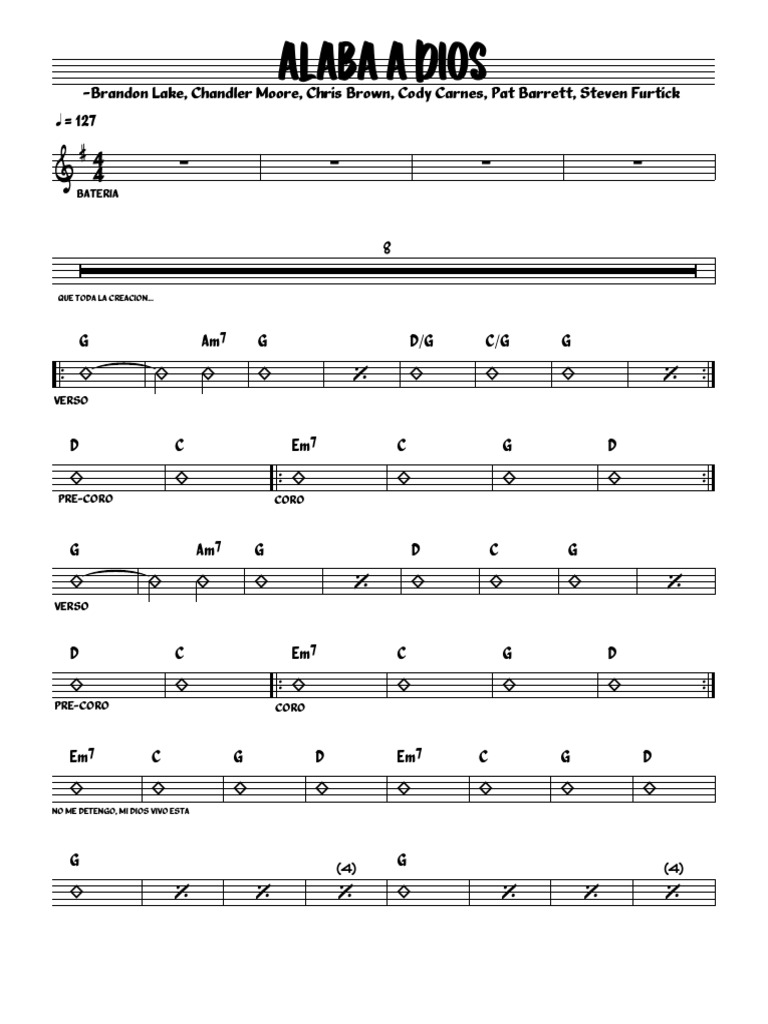 Alaba A Dios - Evan Craft | PDF