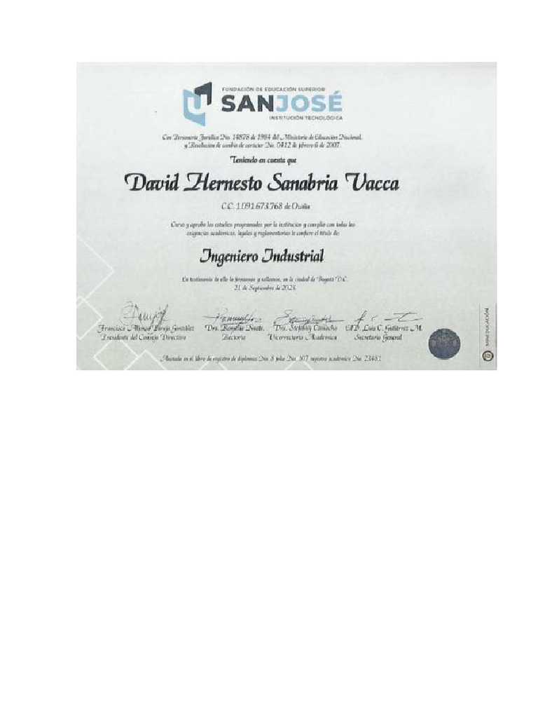 Diploma Profesional En Ingenieria Industrial | PDF