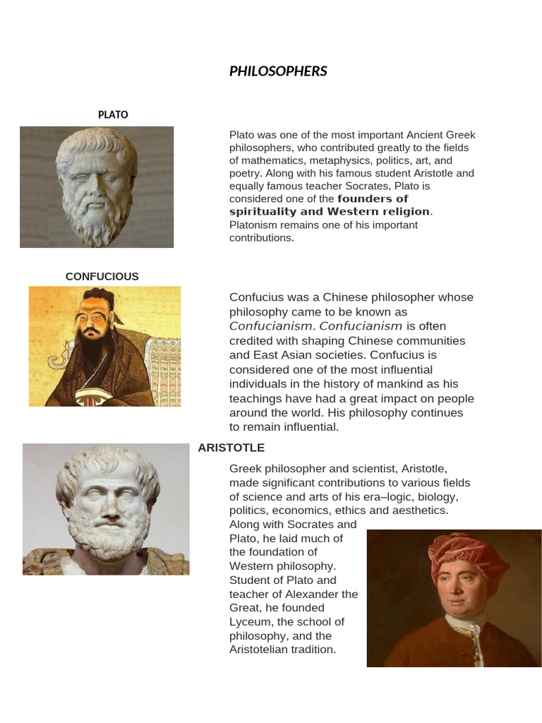 Philosophers: Plato | PDF