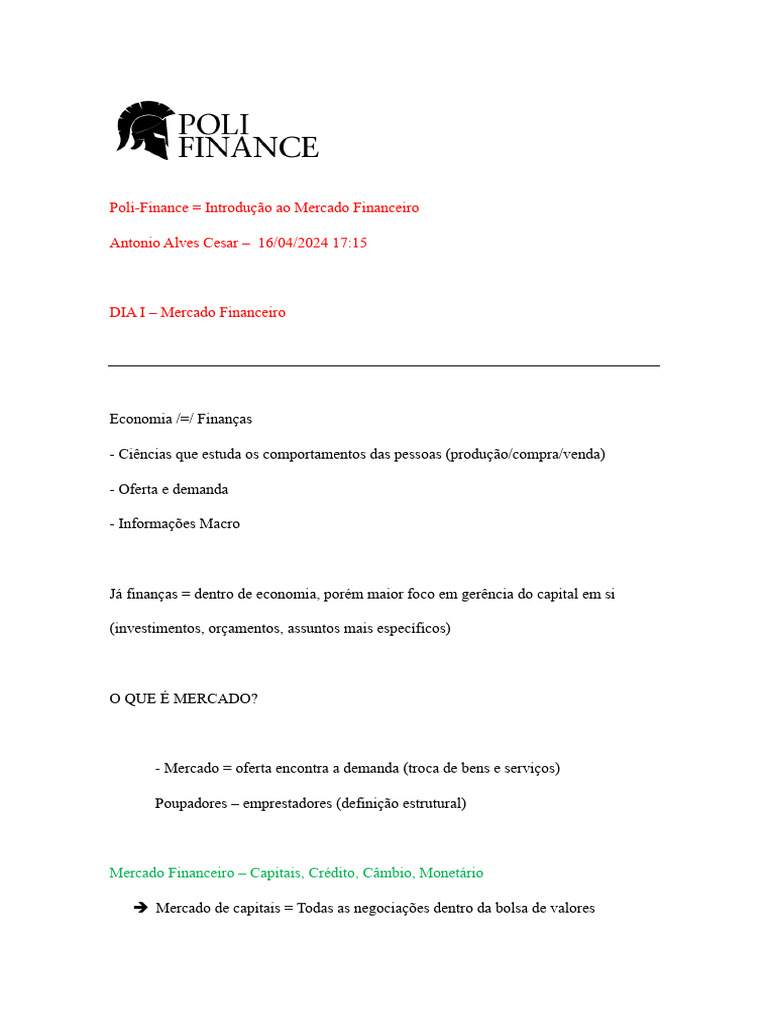 Poli Finance Arquivos | PDF