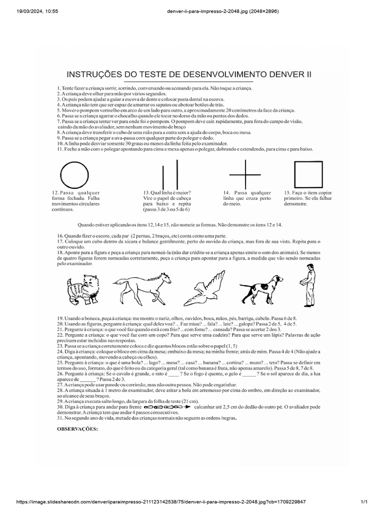 Denver II para Impresso 2 2048 | PDF