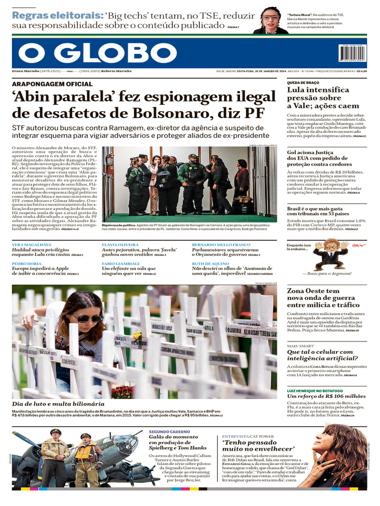 O Globo 260124 | PDF