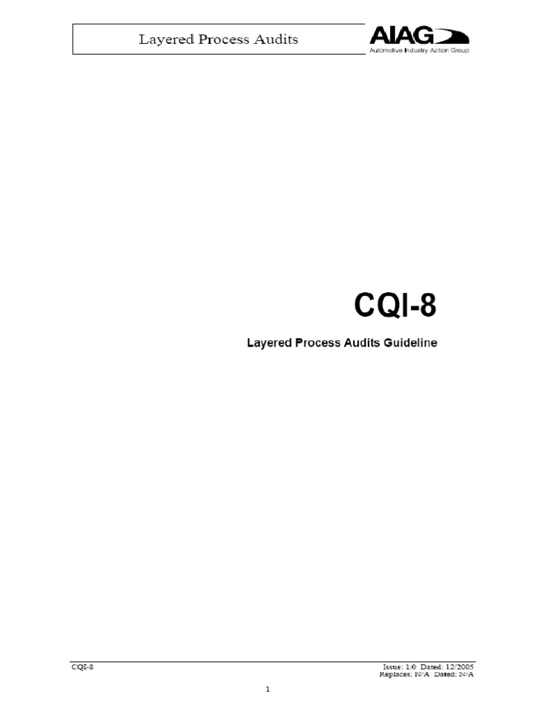 Norma Cqi 8 Auditorias Escalonadas | PDF