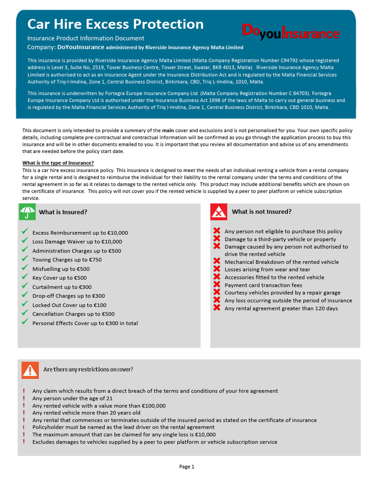 Ipid en Eu | PDF | Insurance | Finance & Money Management