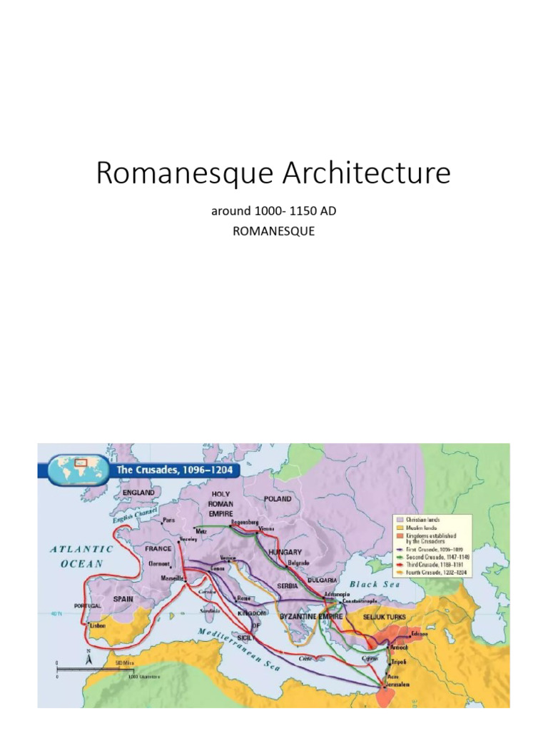 Romanesque Architecture Part 1 | PDF