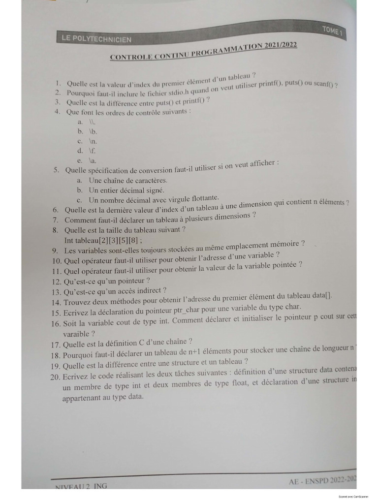 Programmation | PDF