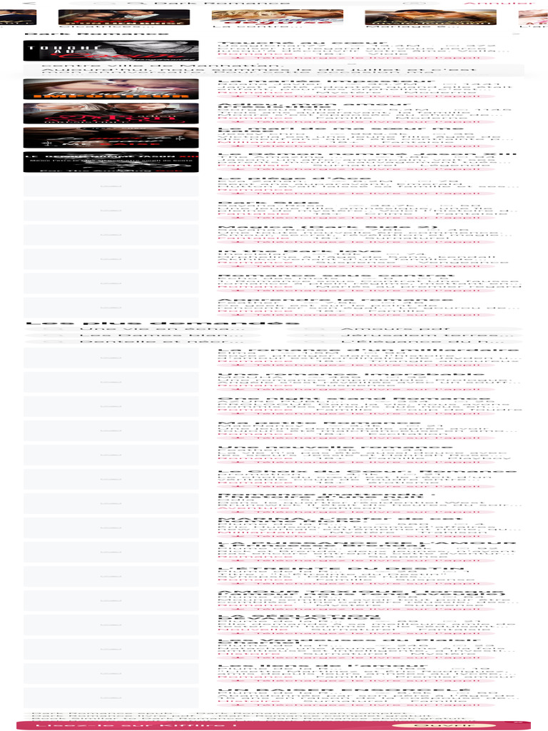 Dark Romance Gratuit Téléchargez Et Lisez Des Romans Complets en PDF | PDF