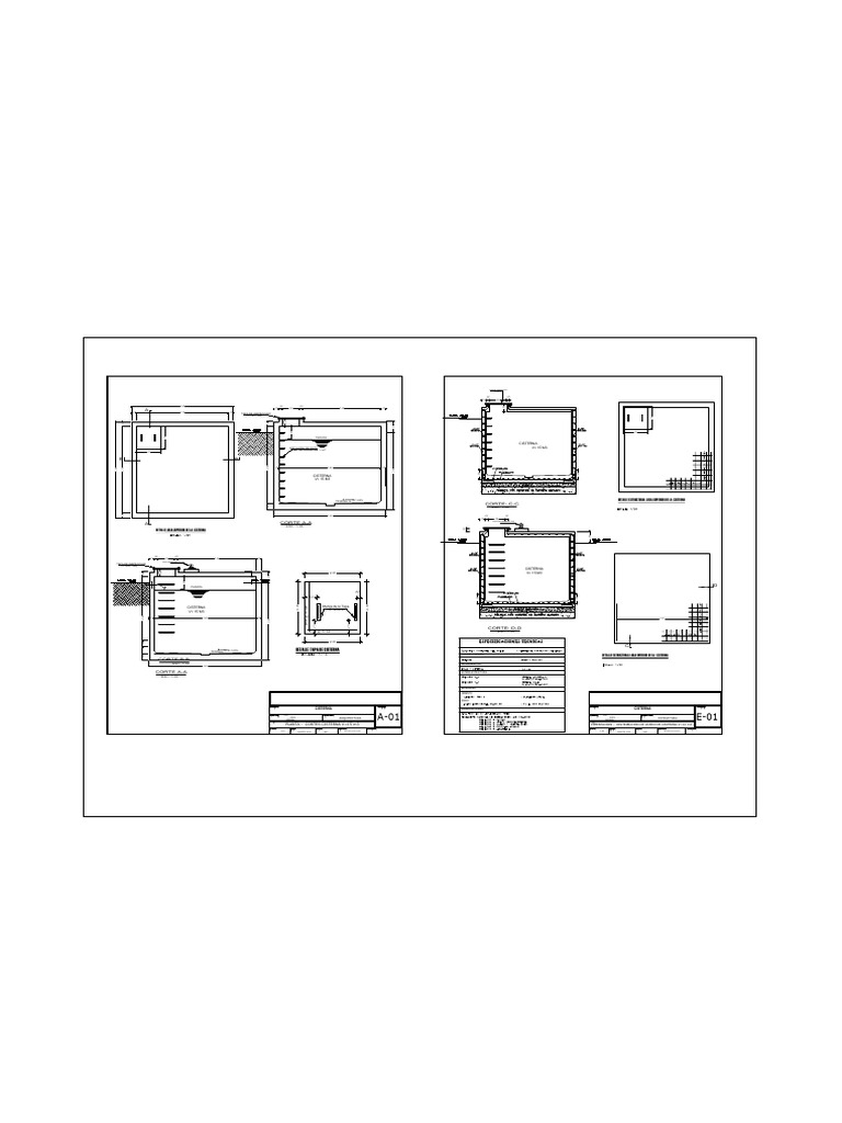 Plano de Cisterna | PDF | edificio | Sector secundario de la economía