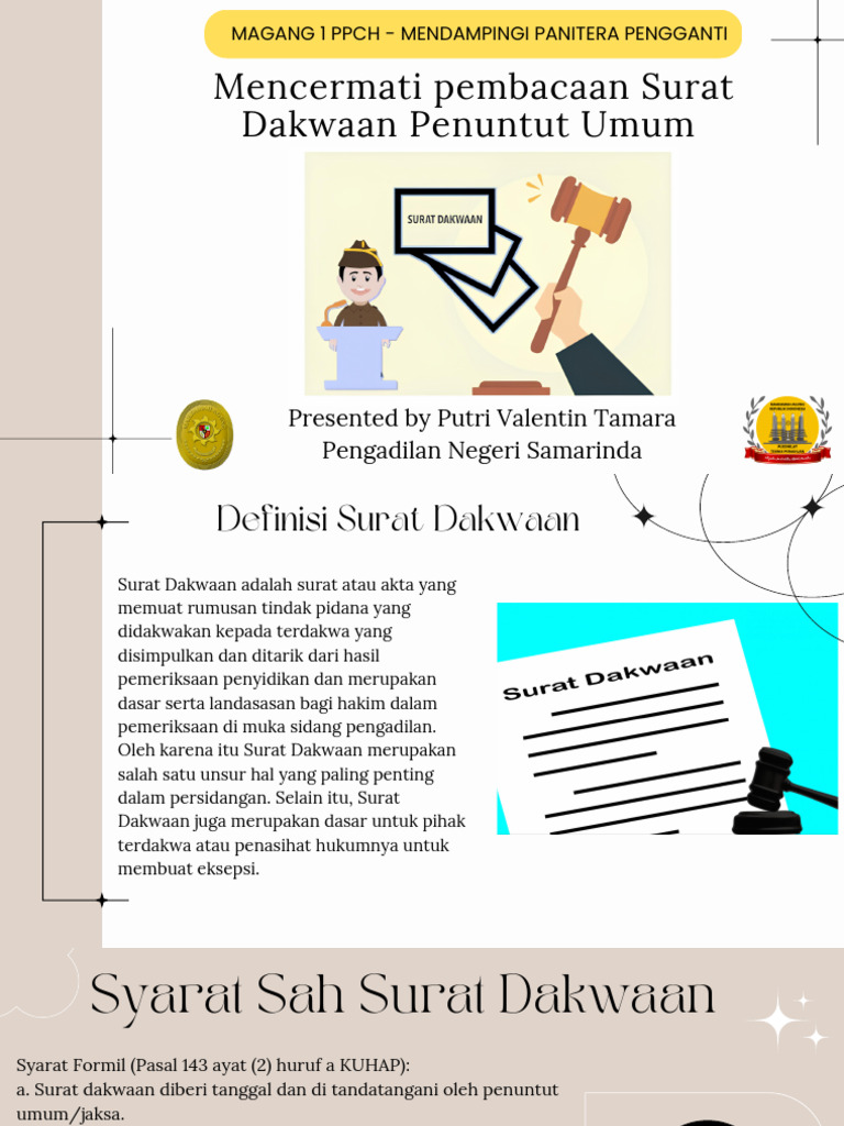 Putri B11 Mencermati Pembacaan Surat Dakwaan PU | PDF Putri B11 Mencermati Pembacaan Surat Dakwaan PU | PDF