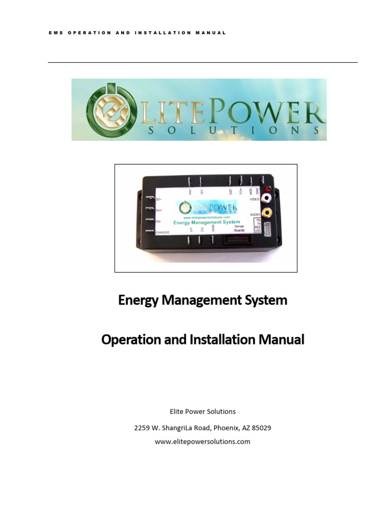 GBS_User Manual for EMS System | PDF