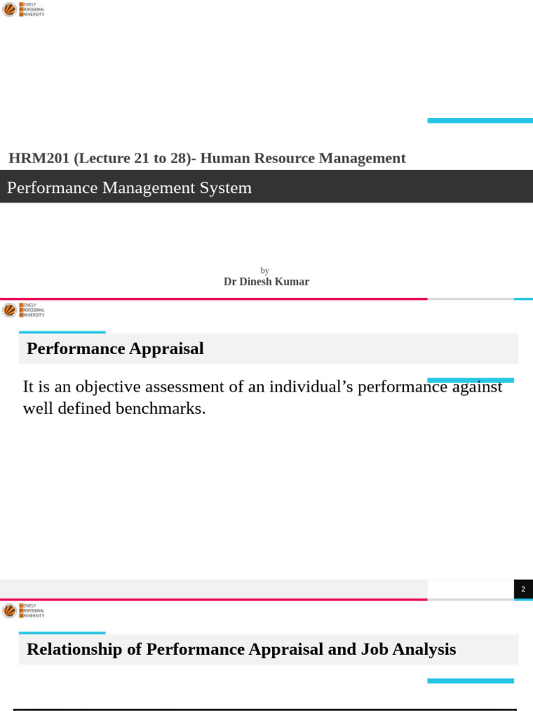 Lect21 To 28 HRM201 Appraisal | PDF