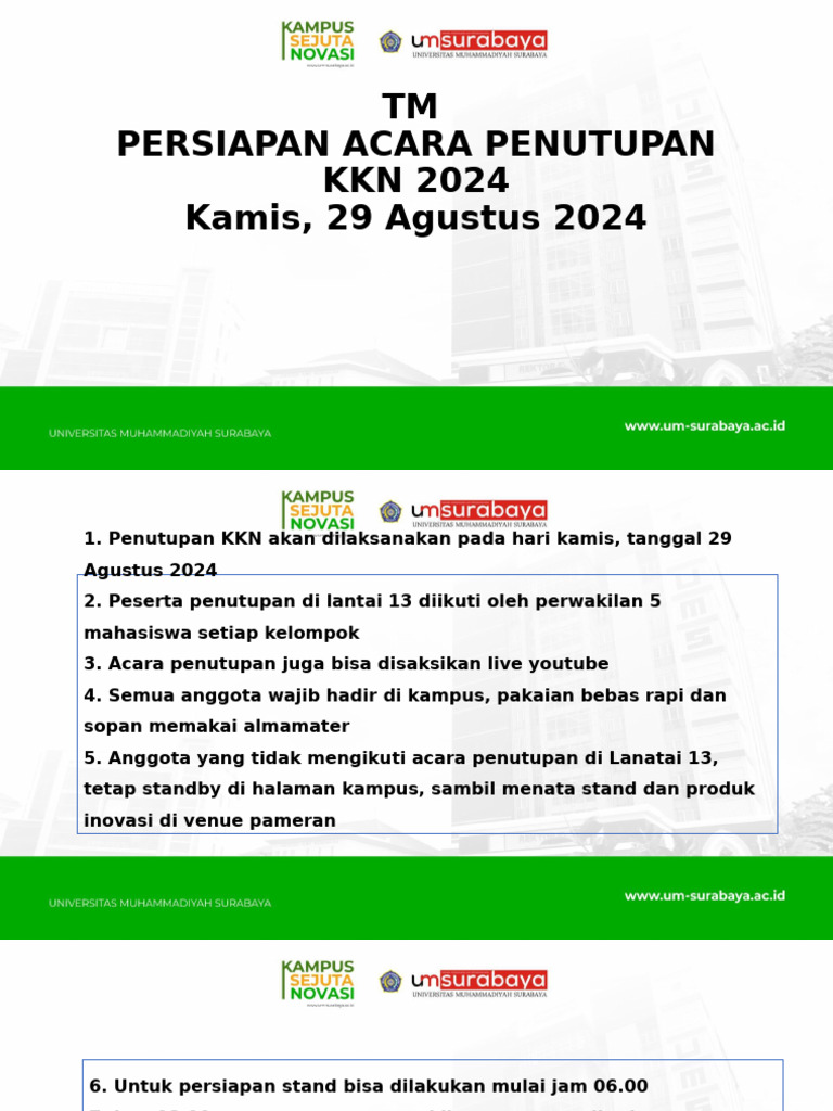Acara Penutupan KKN | PDF