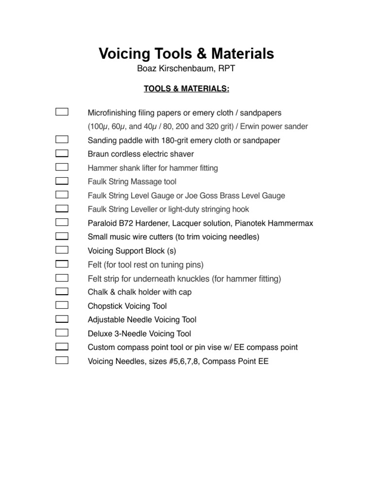 Voicing Class Tools | PDF