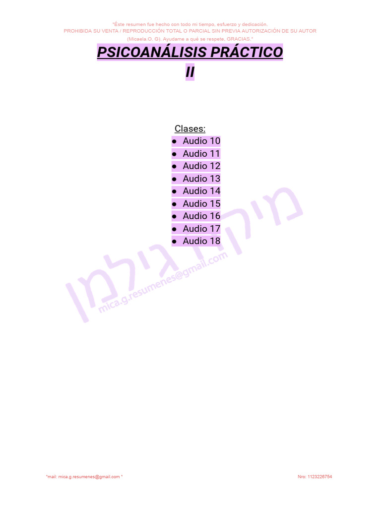 Psicoanalisis Practico Ii | PDF