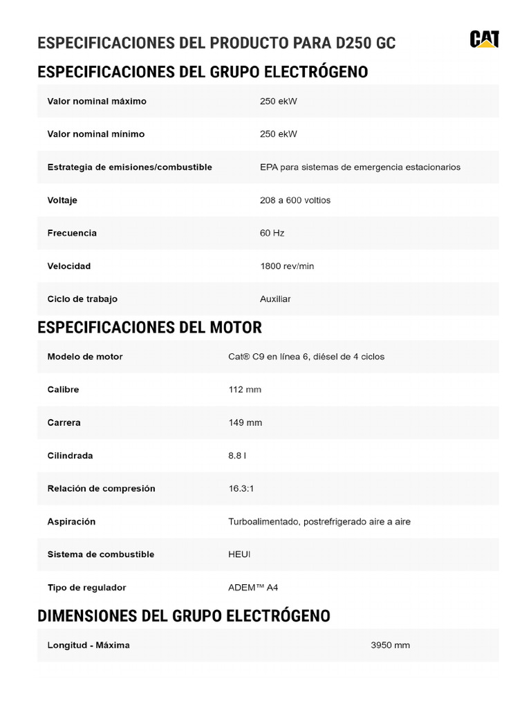 D250 GC | PDF