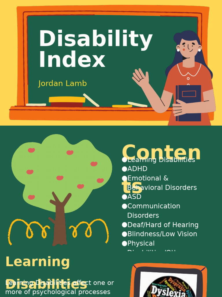 Disability Index | PDF | Attention Deficit Hyperactivity Disorder ...