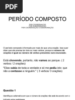 Exercícios sobre Períodos Simples e Compostos | PDF