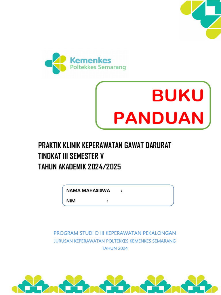 Buku Panduan PKK Gadar Sem V - 2024 | PDF