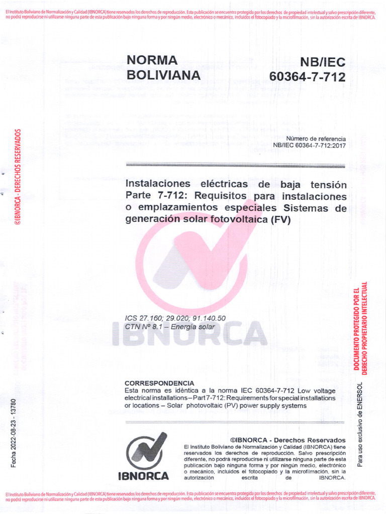 Nb-Iec 60364-7-712-2021 | PDF