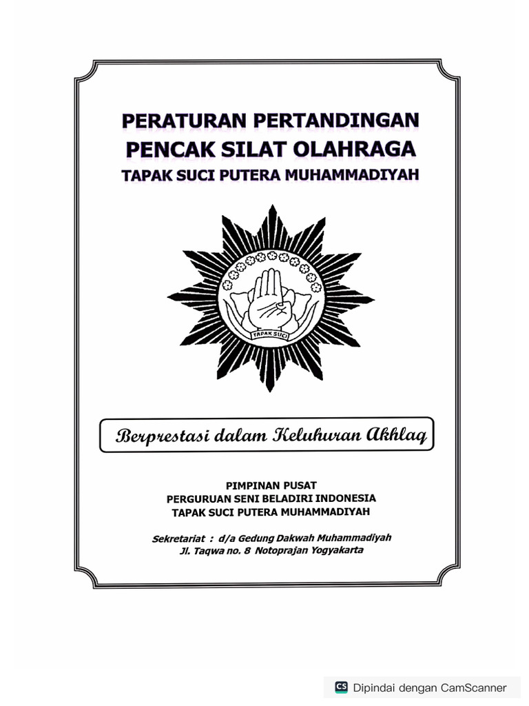 Peraturan Pertandingan Pencak Silat Olahraga Tapak Suci | PDF Peraturan Pertandingan Pencak Silat Olahraga Tapak Suci | PDF