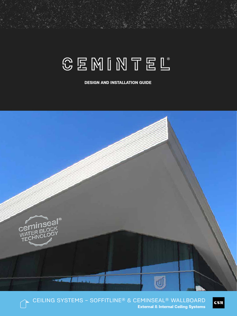 Cemintel Ceiling Systems Design Installation Guide Web | PDF