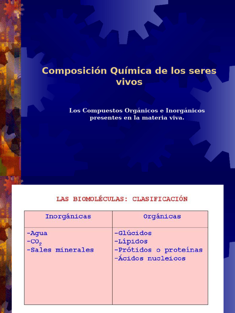 Composicion Quimica de Los Seres Vivos | PDF