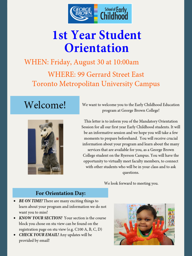 First Year Orientation Letter Fall 2024 | PDF