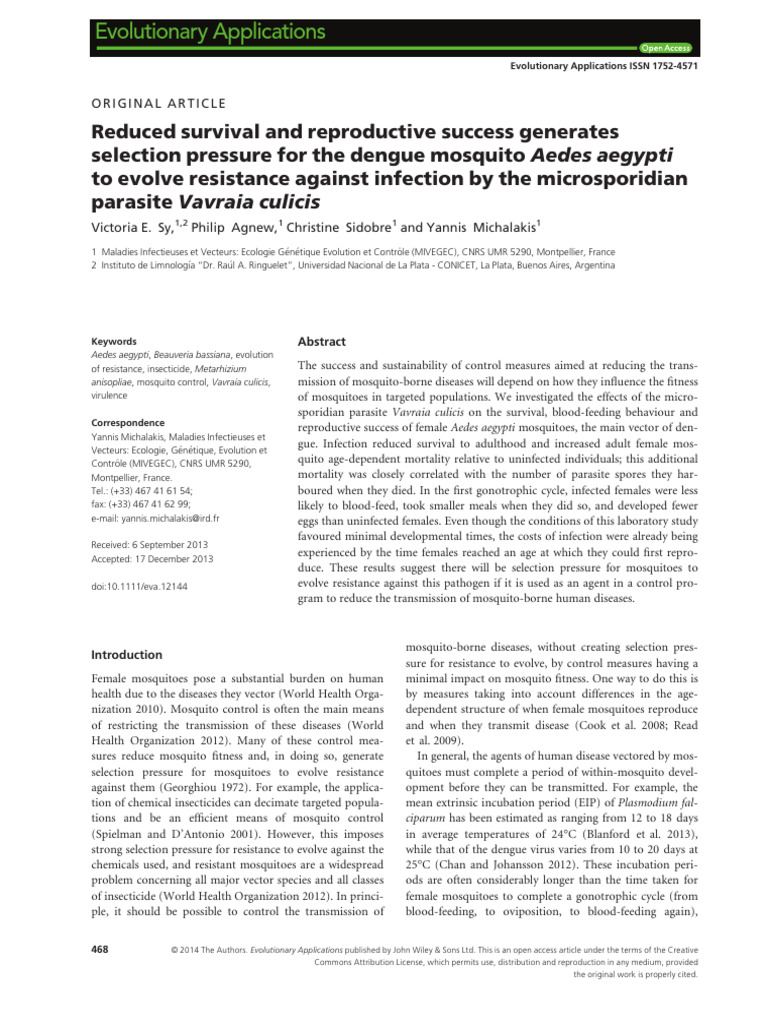 Reduced Survival and Reproductive | PDF