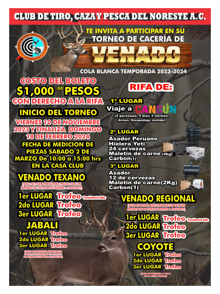 Caceria Venado Club 2 | PDF | Puntería | Armas de proyectiles