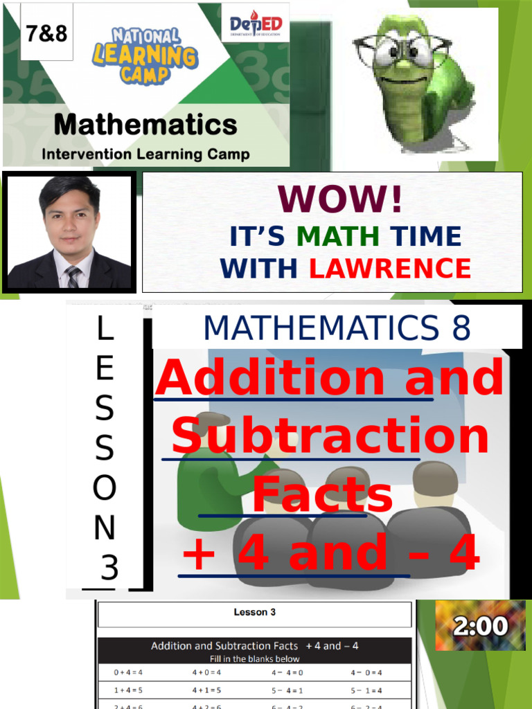 NLC Grade 8 Math Intervention Lesson 3 | PDF