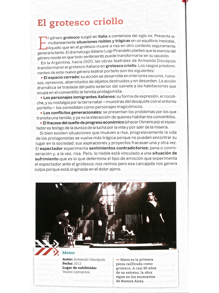 El Grotesco Criollo | PDF
