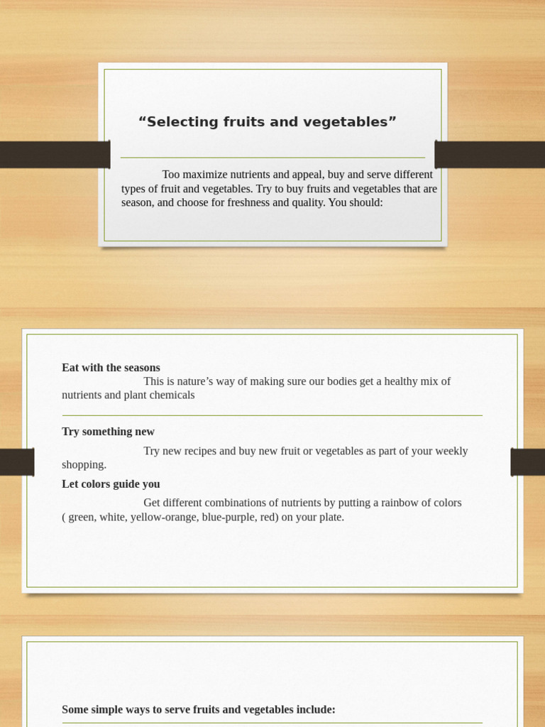 Selecting-fruits-and-vegetables-ens-report | PDF