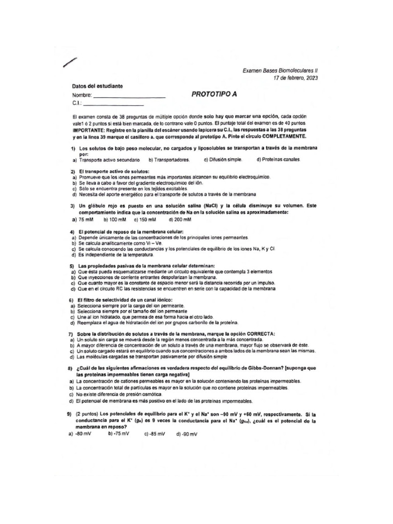 examen febrero 2023 2 | PDF