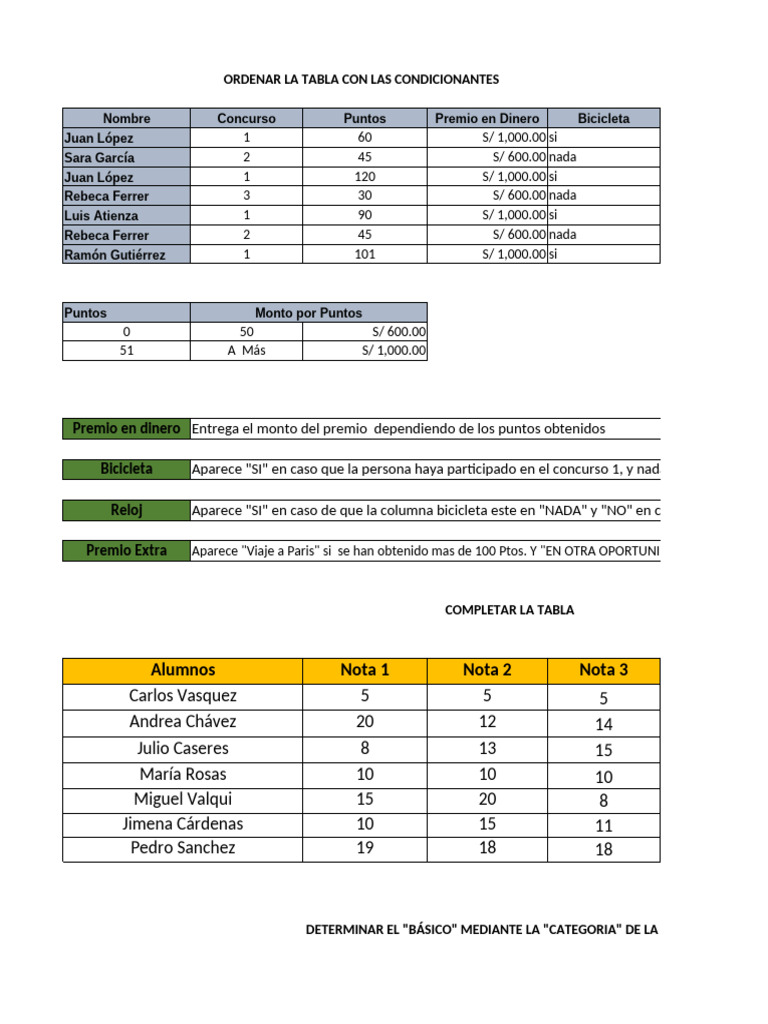 Examen Parcial Excel Intermedio Computron 2024 | PDF Examen Parcial Excel Intermedio Computron 2024 | PDF