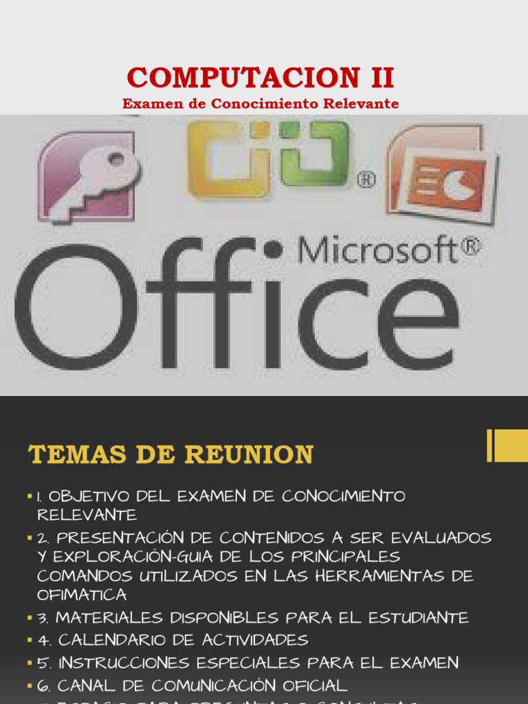 9-07-2024, ECR COMPUTACION 2, presentacion contenidos de la materia | PDF