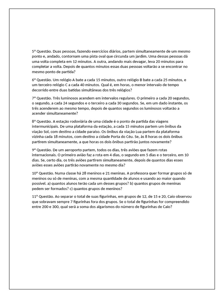 Avaliação de Recuperação 2 Tri | PDF Avaliação de Recuperação 2 Tri | PDF