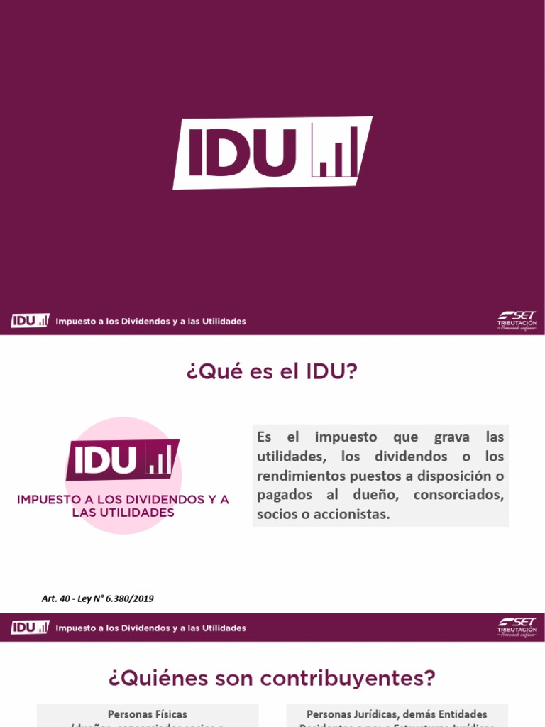 Presentación IDU | PDF | Economias | Business